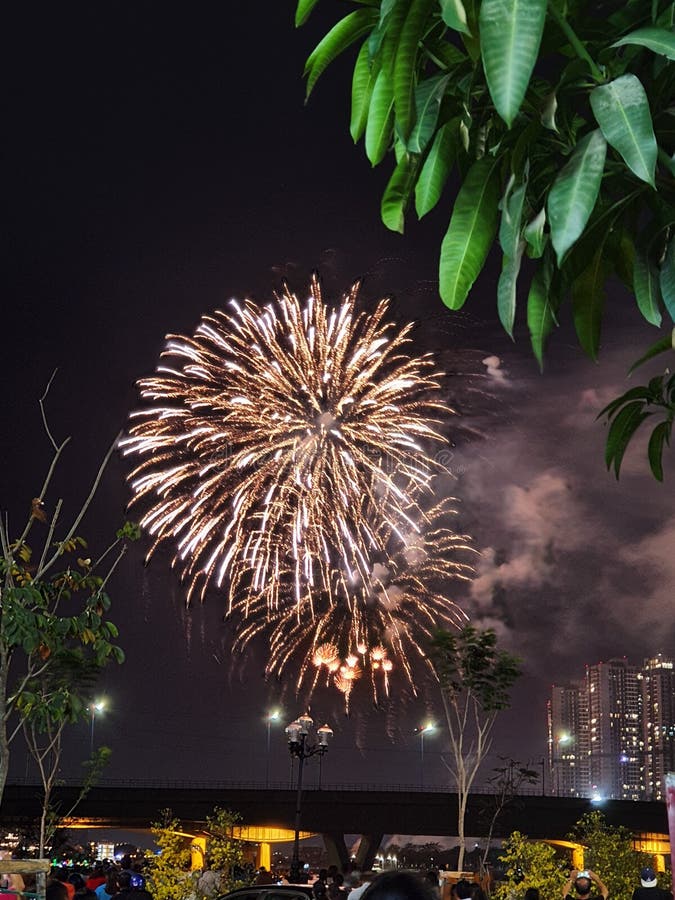 Fireworks 2020 TET Lunar New Year Stock Photo - Image of 2020, lunar ...