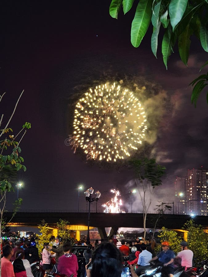 Fireworks 2020 Tet Lunar New Year Editorial Stock Photo - Image of year ...