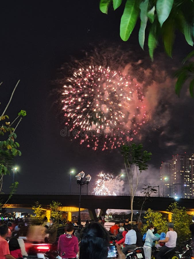 Fireworks 2020 Tet Lunar New Year Editorial Photography - Image of year ...
