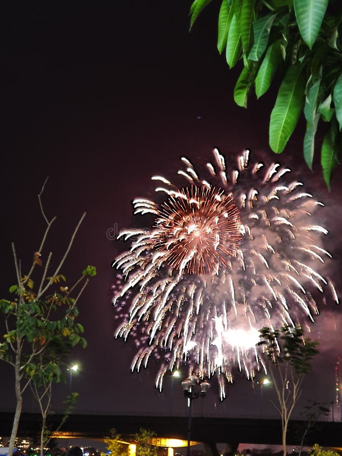 Fireworks 2020 Tet Lunar New Year Stock Photo - Image of year ...