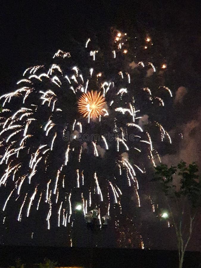 Fireworks, Tet Lunar New Year, Vietnam Stock Photo - Image of lunar ...