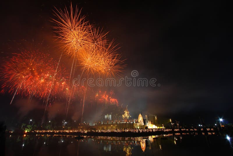Fireworks,Thailand stock image. Image of holiday, display - 20867487