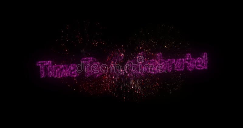 Fireworks Time To Celebrate Exploding Colourful Text Message Opener and ...