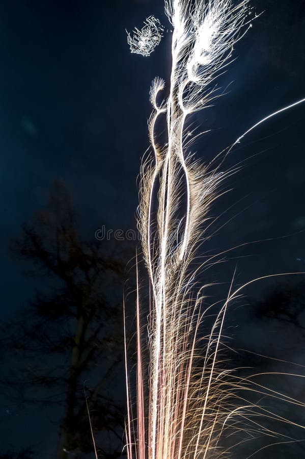 Fireworks Trails and Sparkles Stock Photo - Image of colorful, design ...
