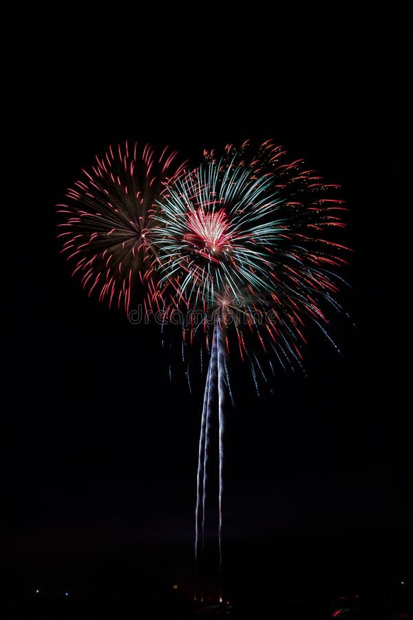 Fireworks stock image. Image of blue, black, pyrotechnics - 40147215