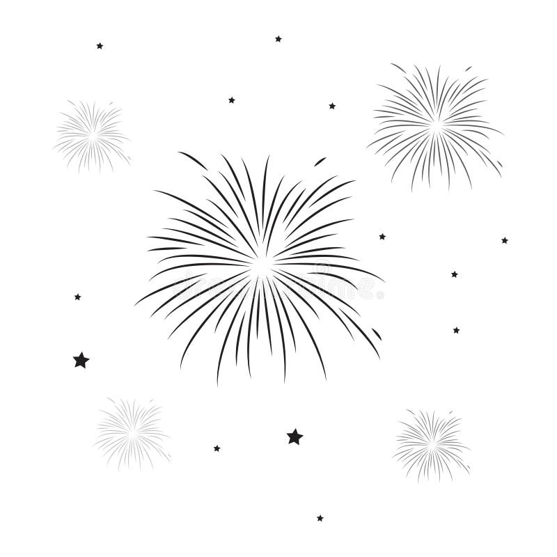 Fireworks Vector Template Design Illustration Stock Vector ...