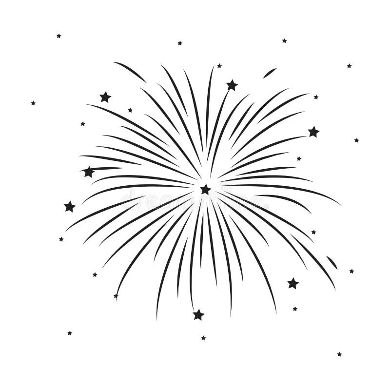 Fireworks Vector Template Design Illustration Stock Vector ...