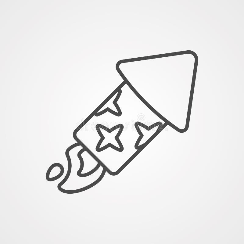 Fireworks Vector Icon Sign Symbol Stock Illustration - Illustration of ...