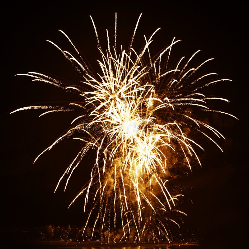 Fireworks stock photo. Image of smoke, evening, color - 54876636