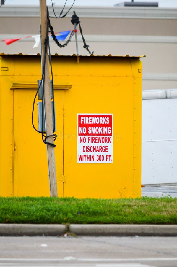 Fireworks warning sign stock photo. Image of careful - 64254262