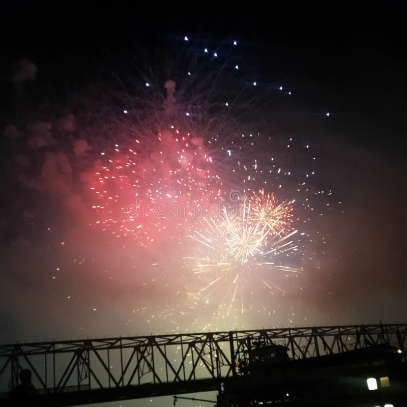 Fireworks stock image. Image of ohio, fireworks, cincinnati - 133830337