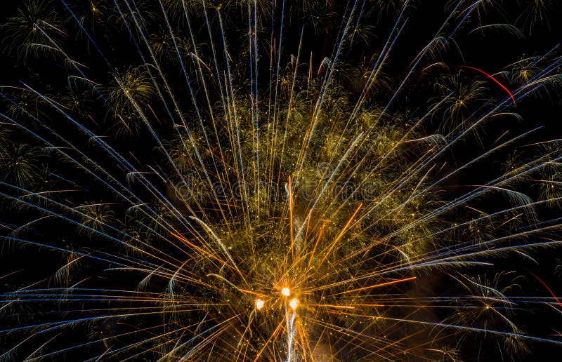 Fireworks stock image. Image of sparkle, explosion, fire - 91908407