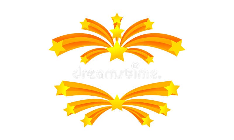 Fireworks with Yellow Star Sparkle As Bright Festive Explosion Vector ...