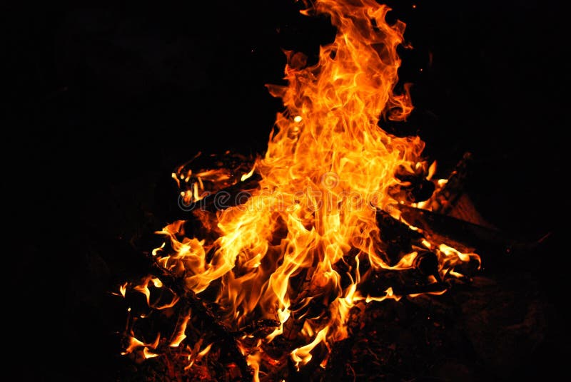 Firey flames stock photo. Image of logs, night, dark - 40876524