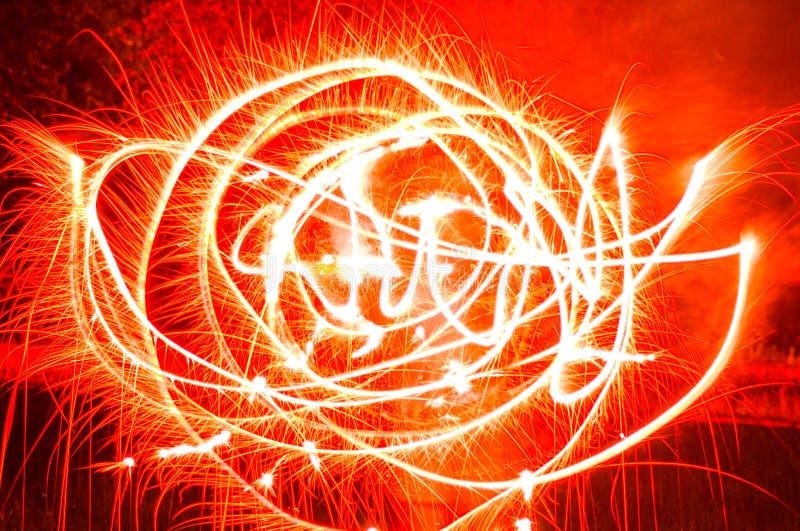 Firey stock photo. Image of long, fireworks, firey, exposure - 93245680
