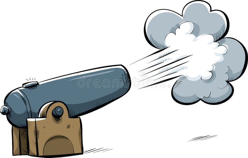 Firing Cannon stock illustration. Image of cannon, attack - 41193610