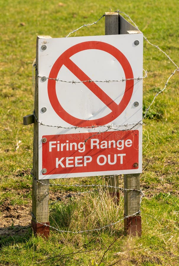 Firing range warning sign stock photo. Image of target - 244310748