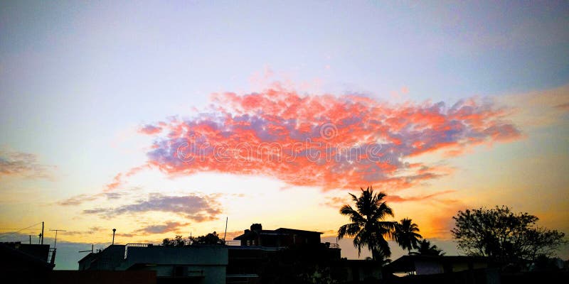 The Firing Sun in Th Morning Which is Very Beautiful Stock Photo ...