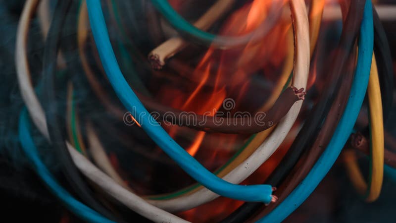 Firing wire in fire stock photo. Image of power, house - 84808784