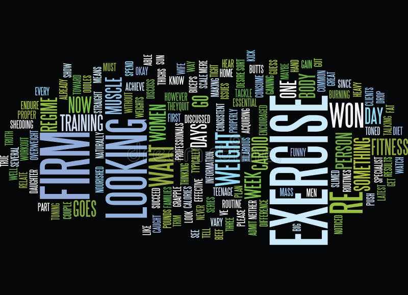 Firm Exercise Text Background Word Cloud Concept Stock Illustration ...