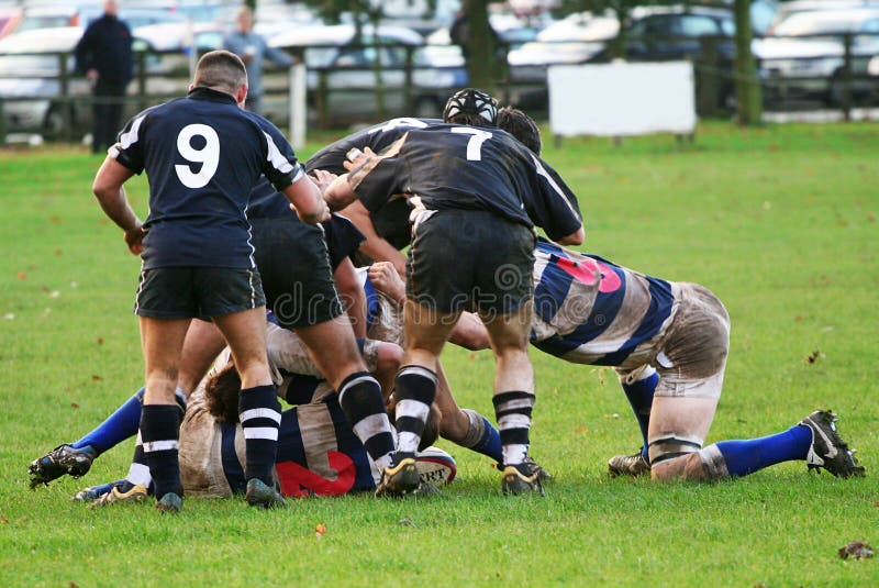 Woman about To Pass Ball after a Rugby Scrum Editorial Stock Photo ...