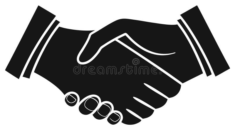 Firm Handshake Agreement, Business Low Poly Partnership, Vector Design ...