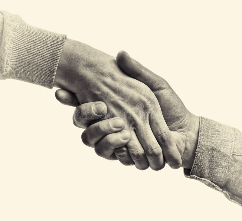 A Firm Handshake between Two Partners. Stock Photo - Image of concept ...