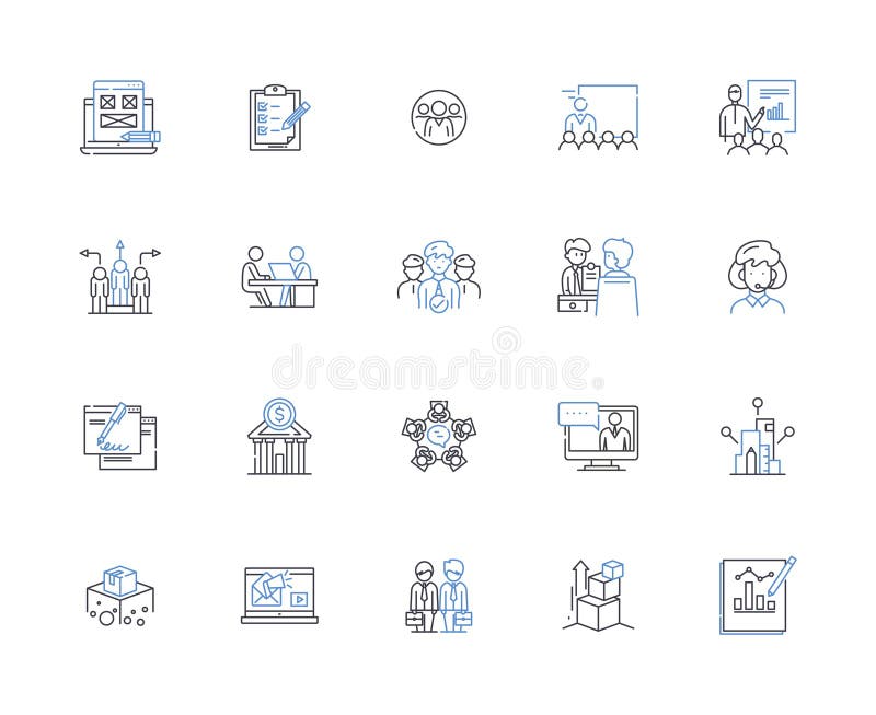 Firm Line Icons Collection. Professional, Expertise, Quality, Integrity ...