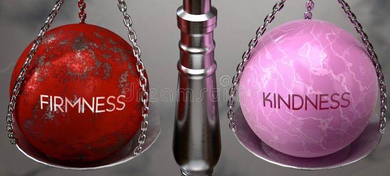 Firmness or Kindness - Weighing Two Choices, Available Options Stock ...