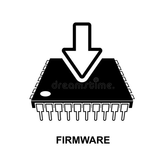 Firmware Icon. the Black Firmware Symbol Isolated on Background Stock ...
