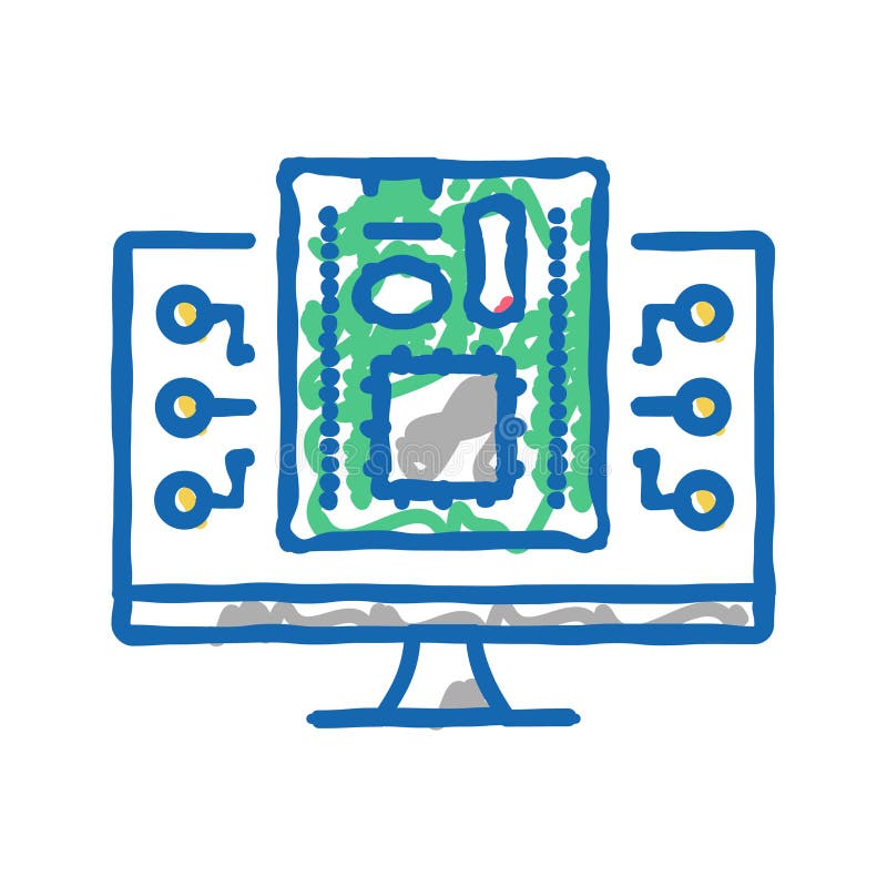 Firmware Software Icon Doodle Illustration Stock Illustration ...