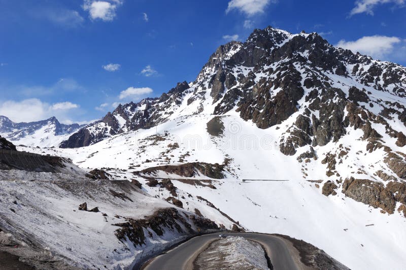 Firn mountain and hollow stock image. Image of firn, cold - 6983947