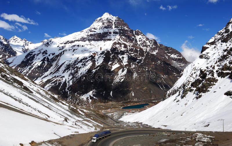 Firn mountain and hollow stock image. Image of firn, cold - 6983947