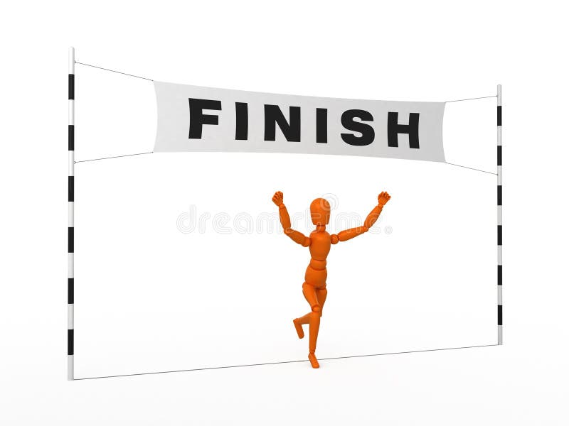 First. stock illustration. Illustration of finishing, model - 6947207