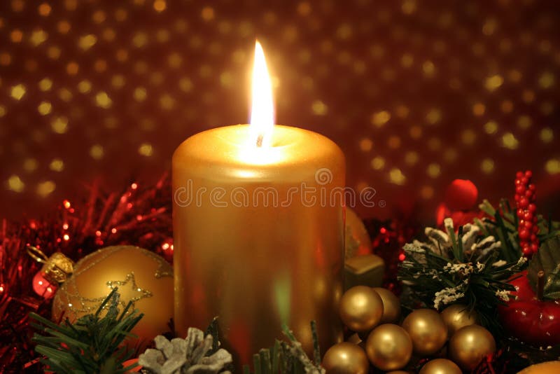 First advent stock image. Image of decoration, yellow - 11437961
