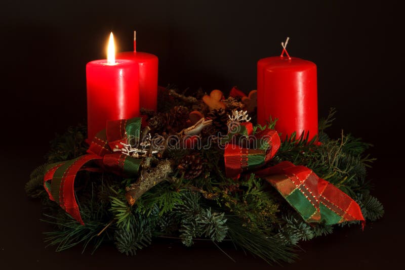 First Advent stock image. Image of four, decoration, black - 32627077
