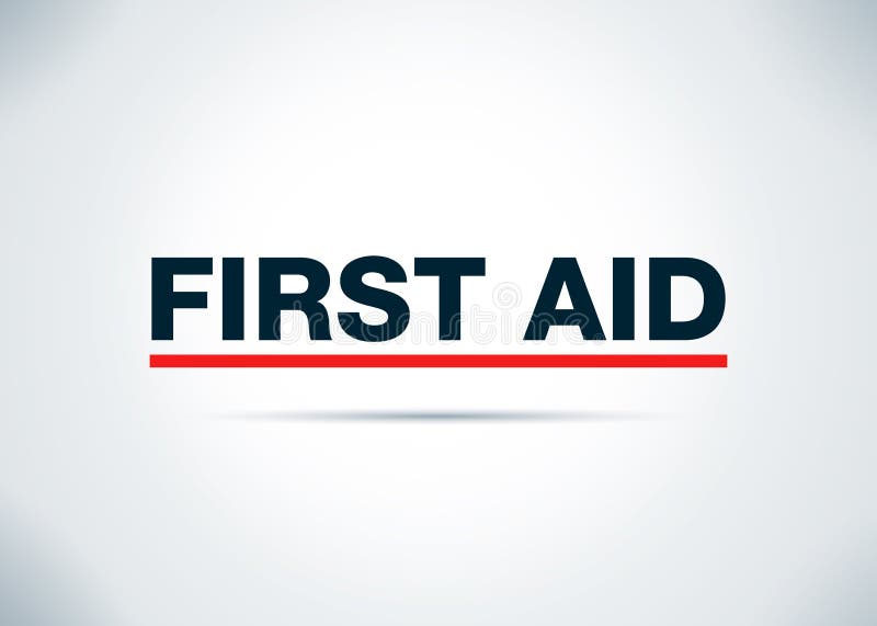 First Aid Abstract Flat Background Design Illustration Stock ...