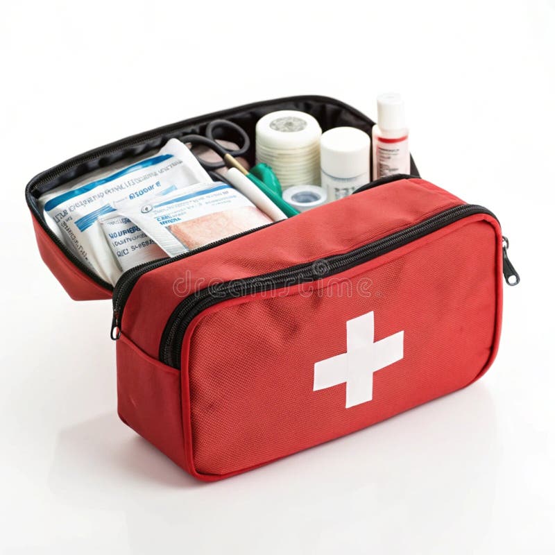 First Aid Bag Isolated on Transparent Background Stock Illustration ...