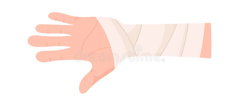 First Aid Bandaged Hand stock vector. Illustration of doctor - 277674658