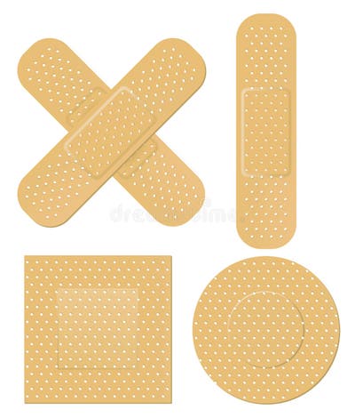 First aid bandages stock illustration. Illustration of shape - 34058583