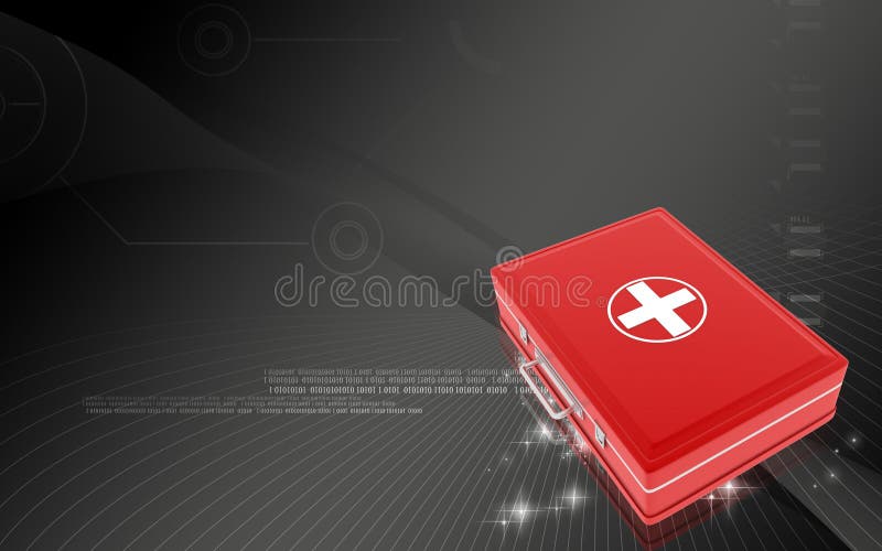 First aid box stock illustration. Illustration of injury - 45585395
