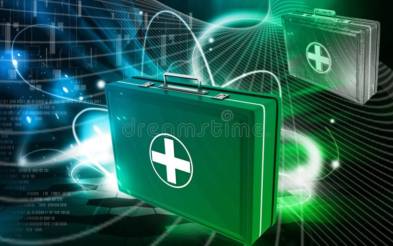 First aid box stock illustration. Illustration of accident - 53825577