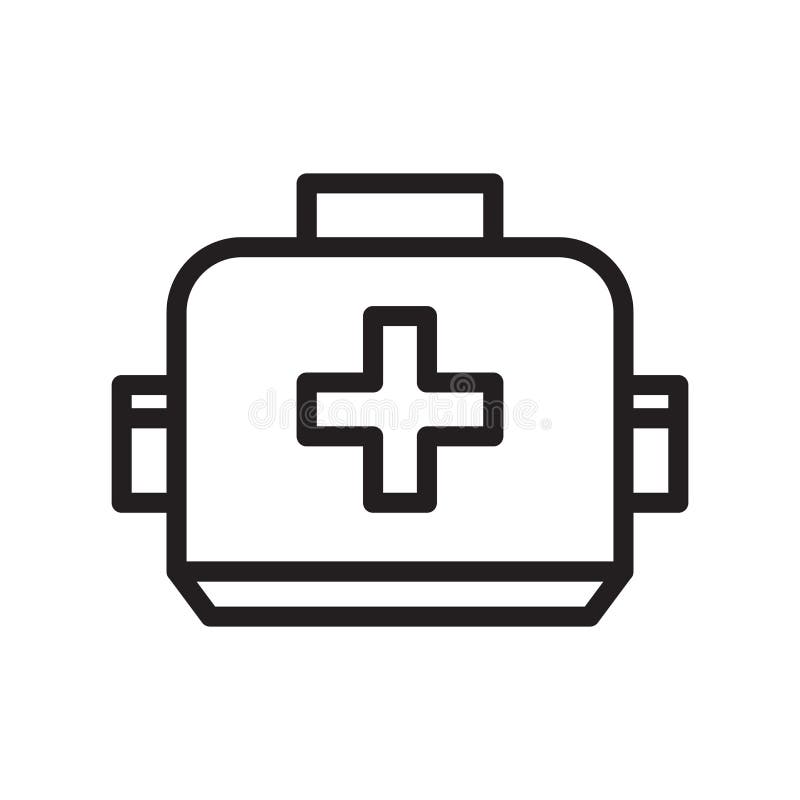 First Aid Box Icon Vector Isolated On White Background, First Aid Box ...