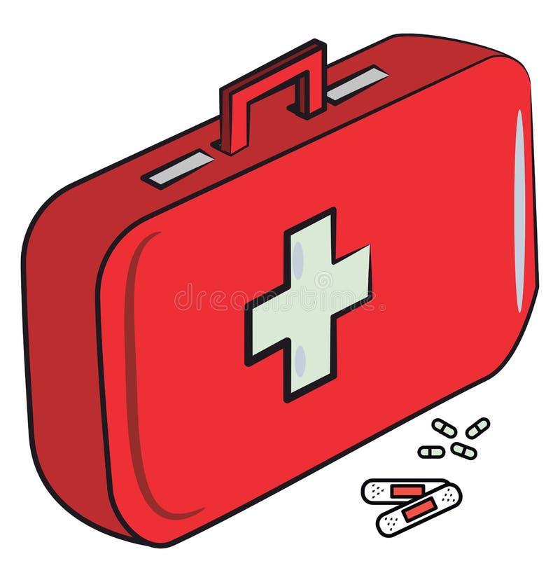 First Aid Box Vector or Color Illustration Stock Vector - Illustration ...
