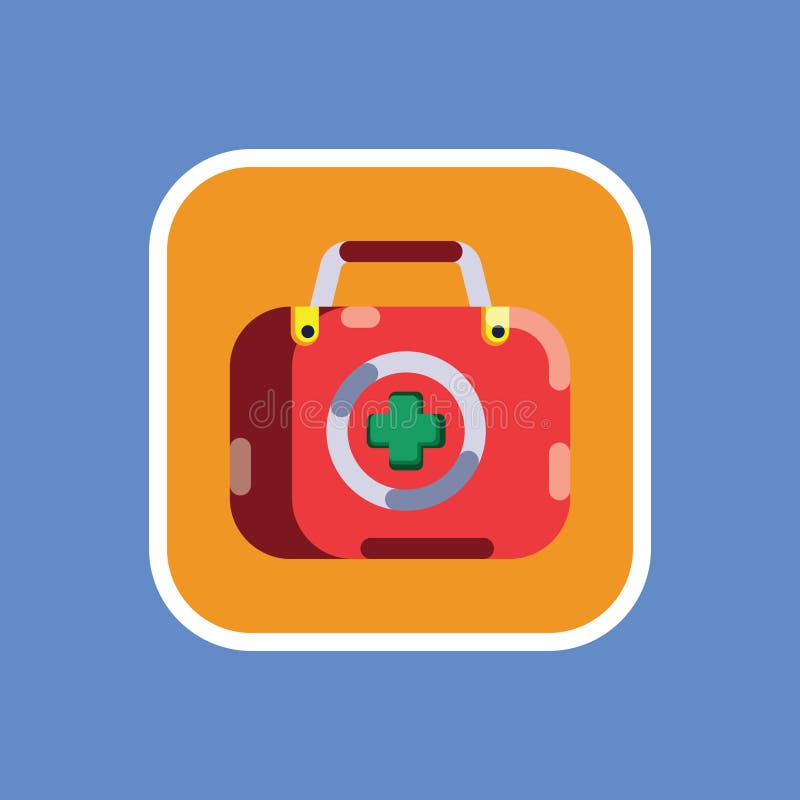 First Aid Box. Vector Illustration Decorative Design Stock Vector ...