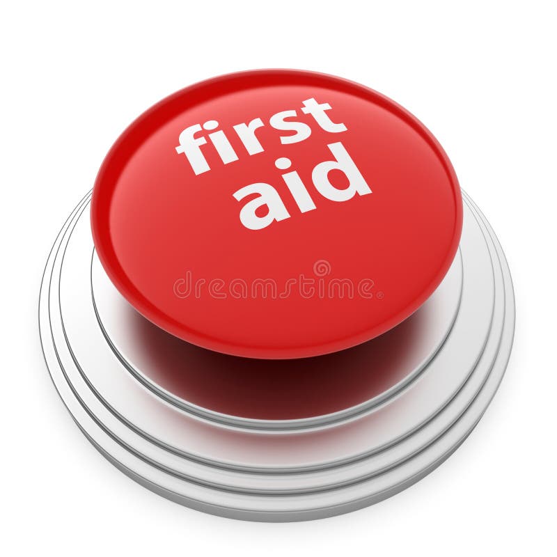 First aid button stock illustration. Illustration of pharmacy - 43145800