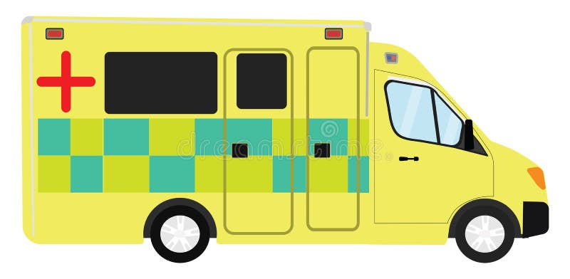 First aid car, icon stock vector. Illustration of icon - 261374219