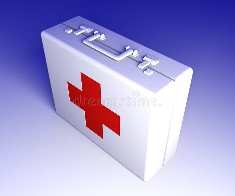First aid case stock illustration. Illustration of supply - 11831116