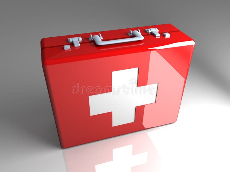 First aid case stock illustration. Illustration of digital - 12089387