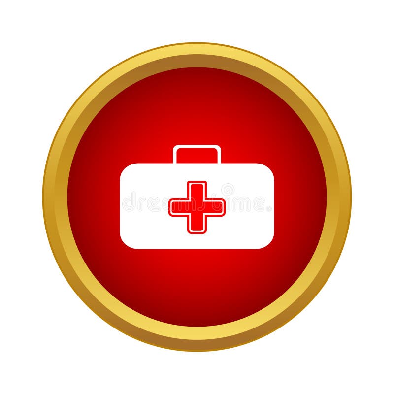 First Aid Case Icon, Simple Style Stock Illustration - Illustration of ...